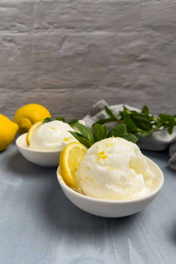 Sweet Lemon Sherbet Recipe - Around Grandma's Table