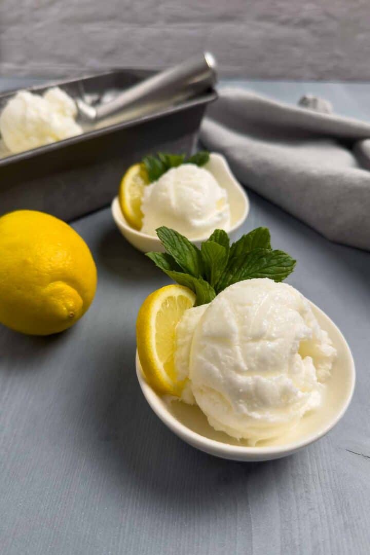 Sweet Lemon Sherbet Recipe - Around Grandma's Table
