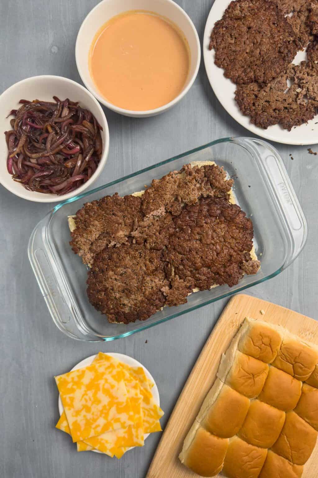 Hawaiian Roll Burger Sliders - Around Grandma's Table