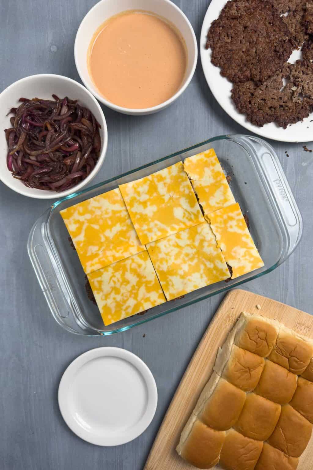 Hawaiian Roll Burger Sliders - Around Grandma's Table