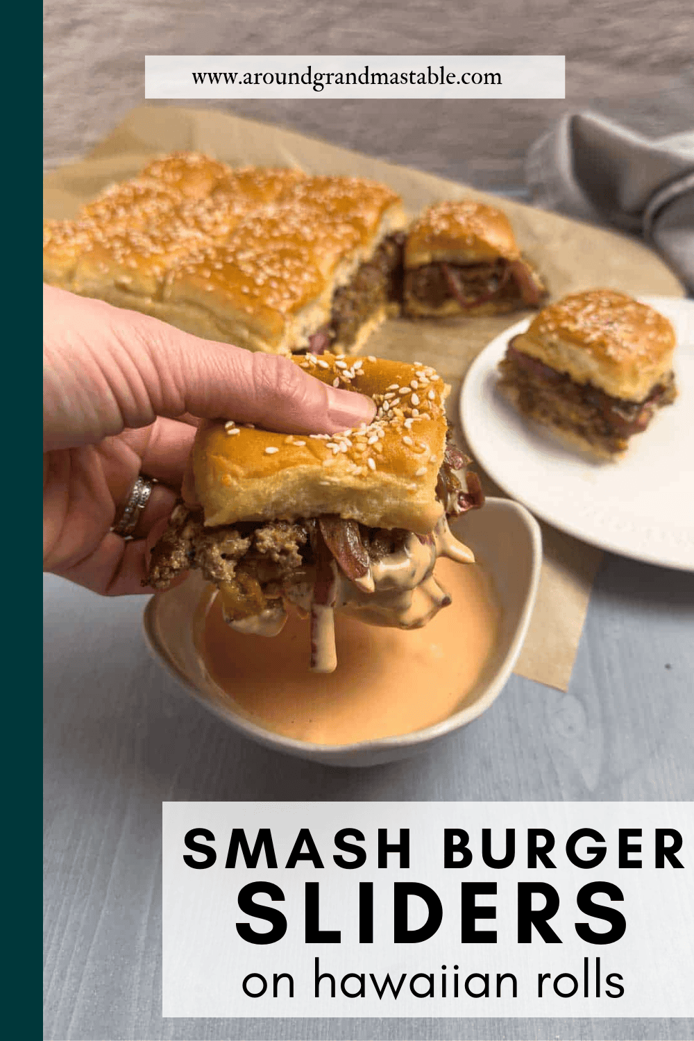 Hawaiian Roll Burger Sliders - Around Grandma's Table